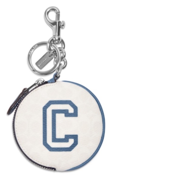 Coach | Bags | New Coach Circular Coin Pouch Chalk In Signature Canvas ...